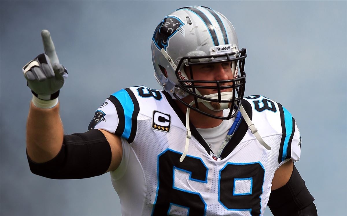 Jordan Gross reacts to call to Carolina Panthers Hall of Honor