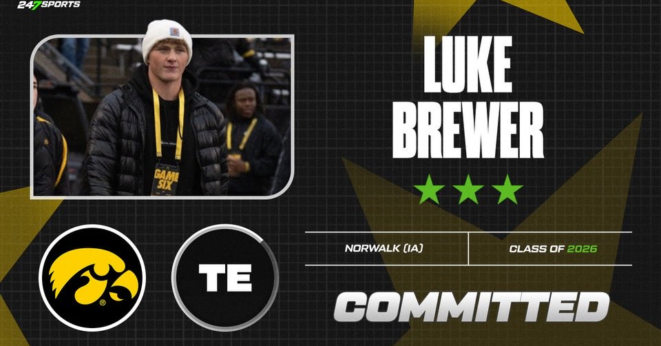 Iowa Football Recruiting: 2026 TE Luke Brewer Commits To The Hawkeyes