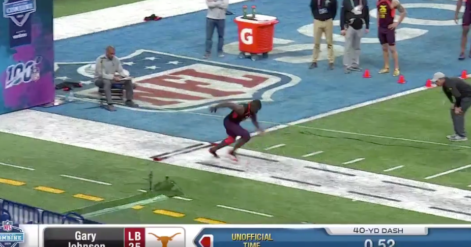 Watch: Gary Johnson posts elite 40-yard dash time at NFL Combine