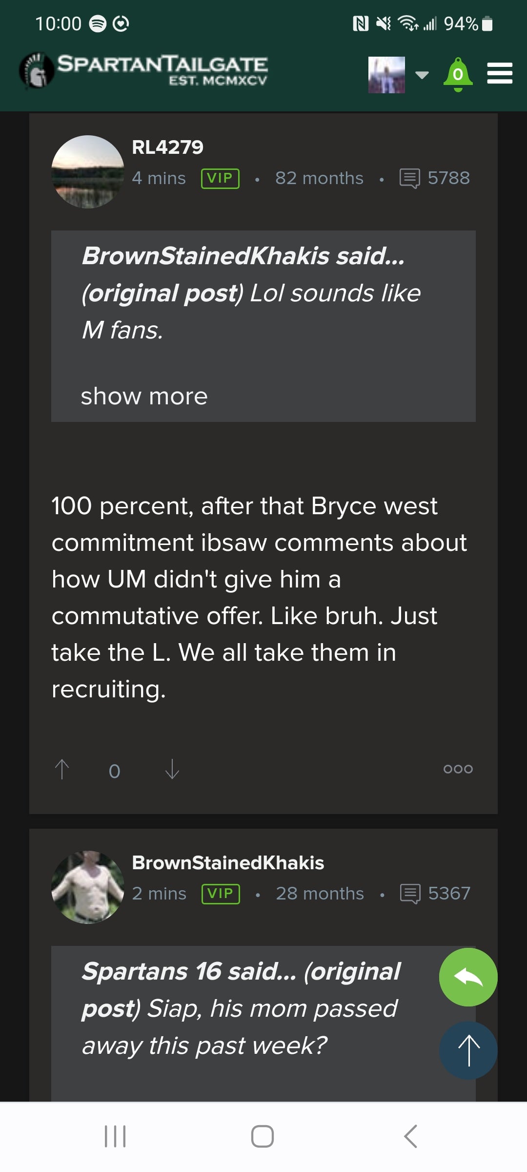 Bump when you read something absurd on Bucknuts or RCMB