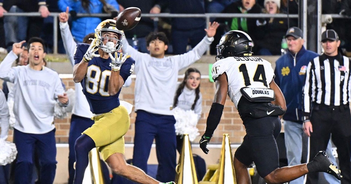 Counting Down The Irish – No. 21 WR-Jordan Faison