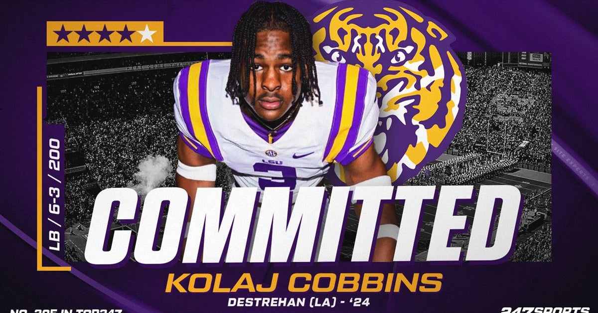 Top247 LB Kolaj Cobbins commits to LSU