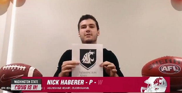 First NLI is in for WSU from Down Under: Nick Haberer is a Coug