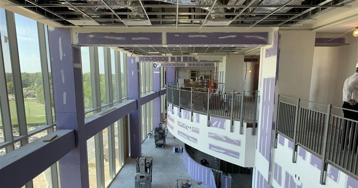 LOOK: Inside the construction at TowneBank Tower