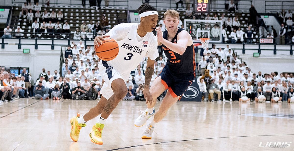 Penn State basketball stuns No. 12 Illinois in 90-89 comeback victory ...