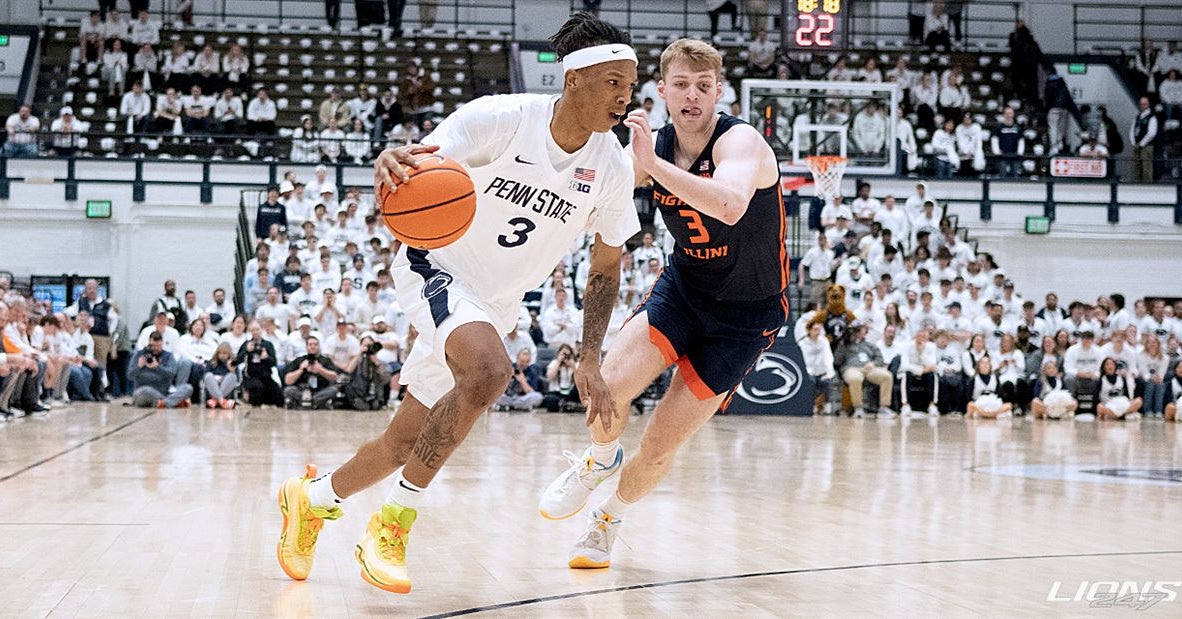 Penn State basketball stuns No. 12 Illinois in 90-89 comeback victory ...