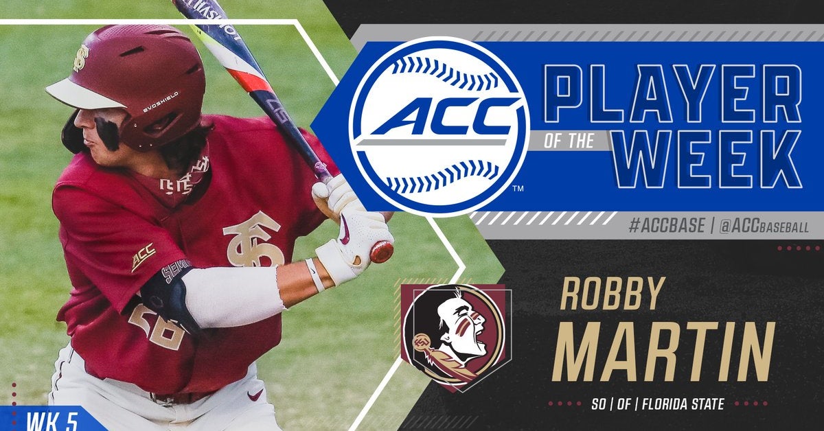 FSU's Robby Martin named ACC Player of the Week