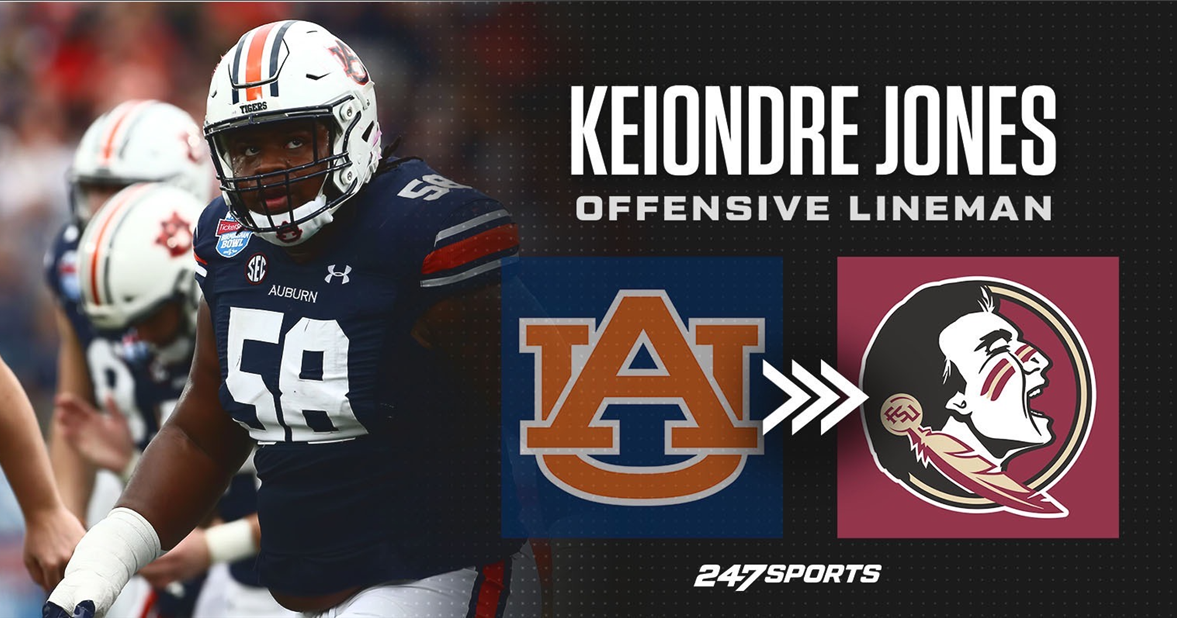 Transfer OL Keiondre Jones commits to FSU