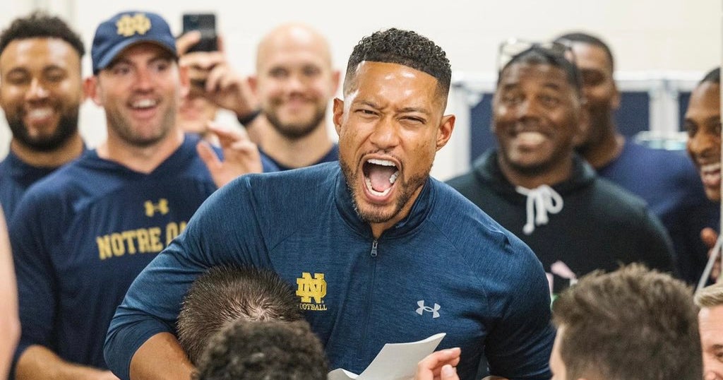 WATCH: Marcus Freeman addresses Notre Dame after win vs. UNC
