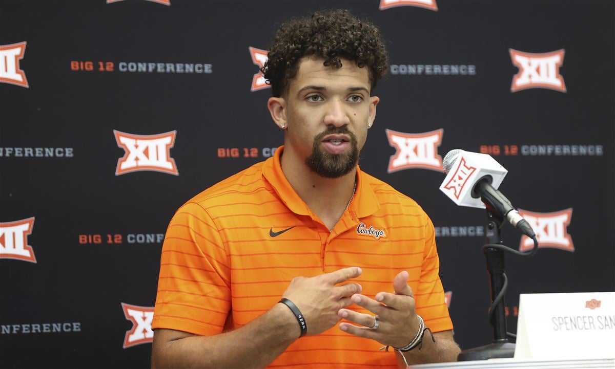What Oklahoma State QB Spencer Sanders said at Big 12 Media Days