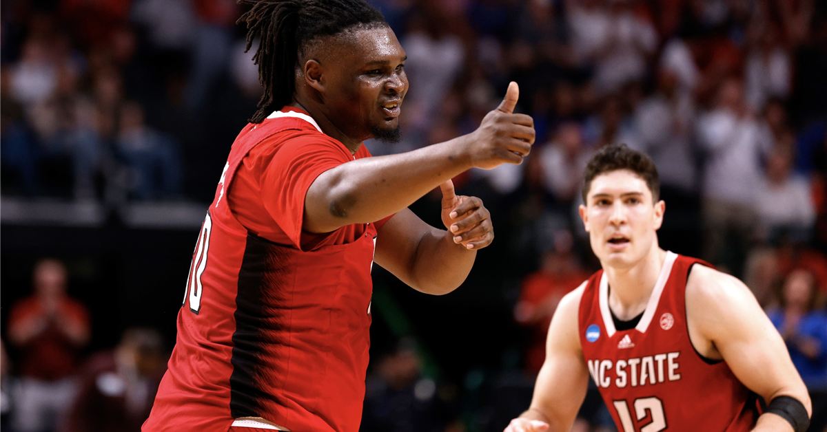 Final Four: NC State's D.J. Burns trolls Duke fan in final minutes of win