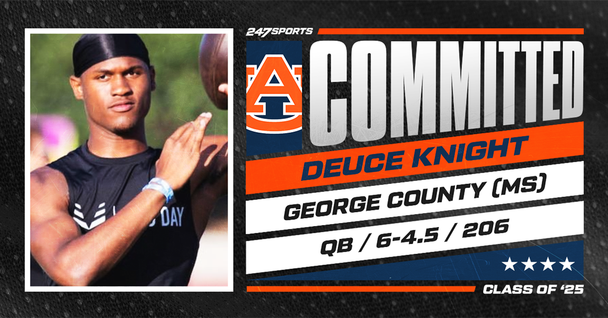 Auburn flips quarterback Deuce Knight from Notre Dame