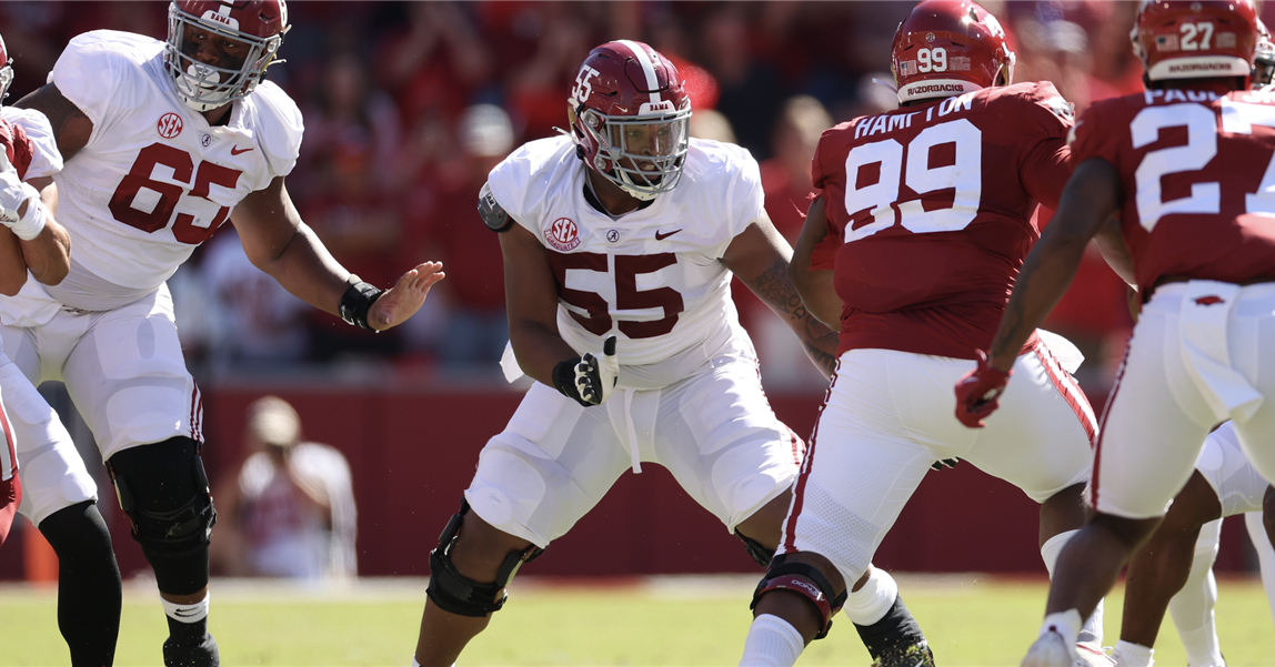 Alabama offensive line looking to build on its best game of 2022