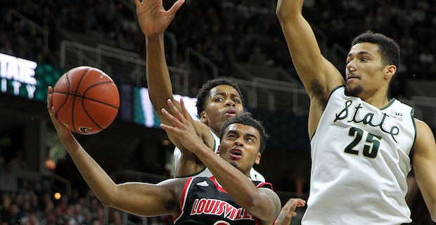 Goins plays "out of his mind" to key MSU to win over Louisville