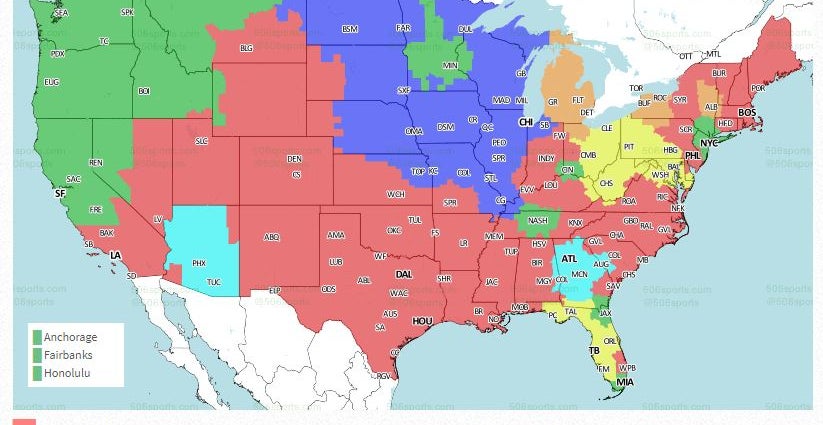 TV coverage map released for Packers at Bears TV coverage map released for Packers at Bears