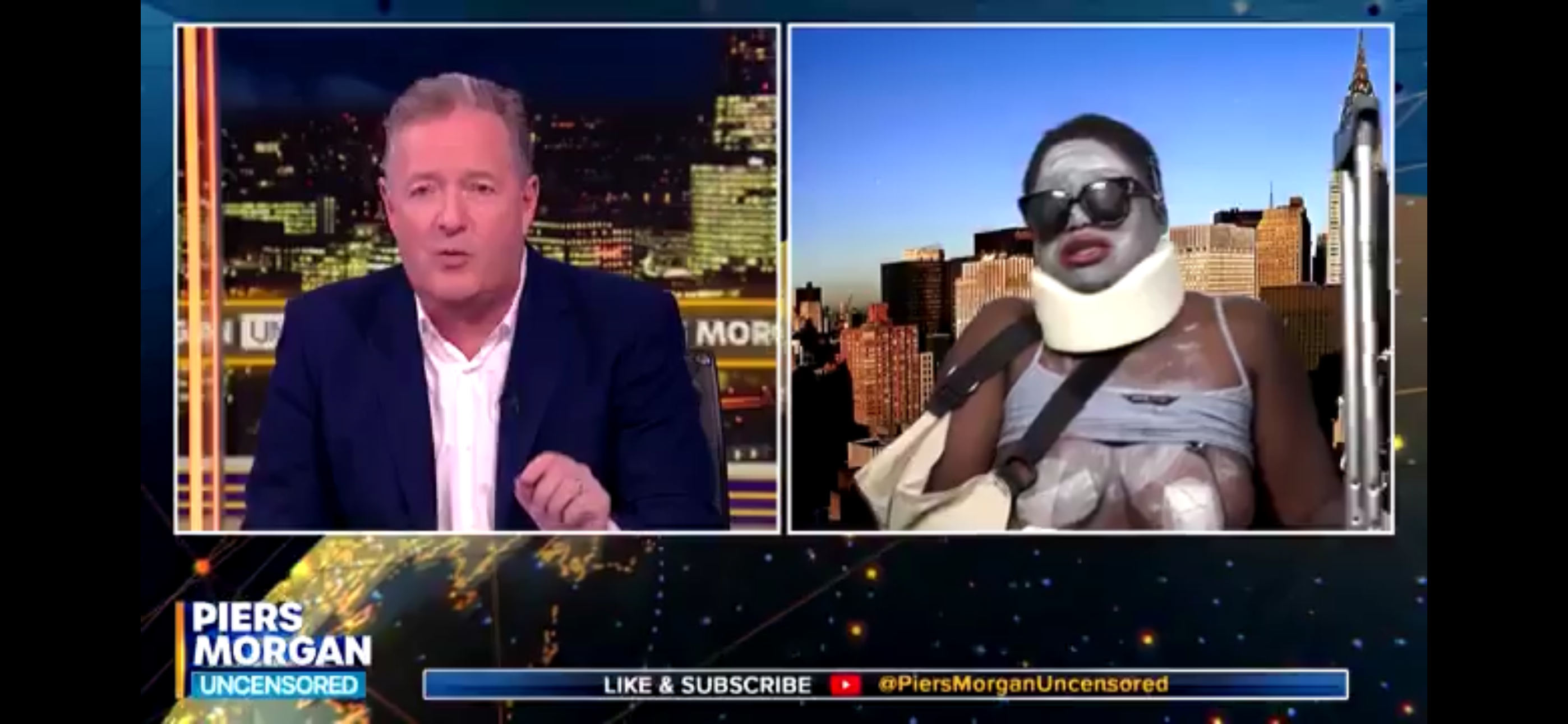 Piers Morgan interviews the Alec Baldwin harasser