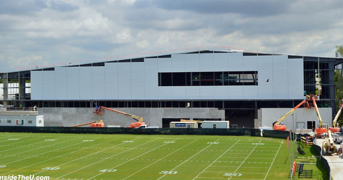 Miamis Indoor Practice Facility Coming Along Nicely