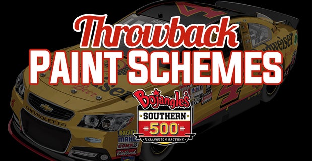 NASCAR throwback paint schemes for Darlington