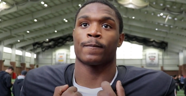 WATCH: Cornerback Cameron Calhoun talks after practice