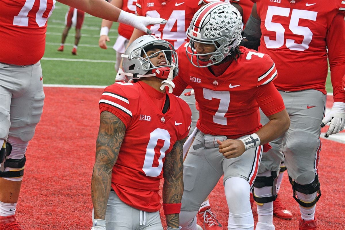 Kamryn Babb lands helmet sticker from former Buckeye Joey Galloway ...