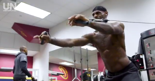 LeBron James provides fans with a look at his postseason workout