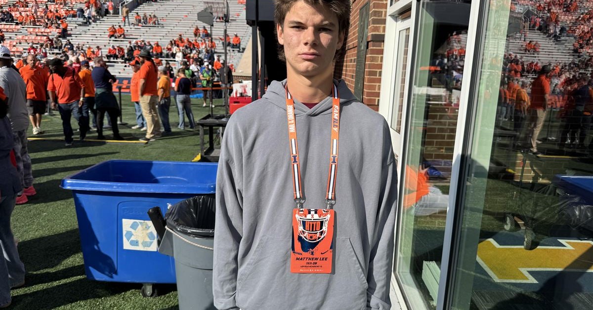 2028 in-state QB Matthew Lee takes Illini gameday visit: 'I've always ...