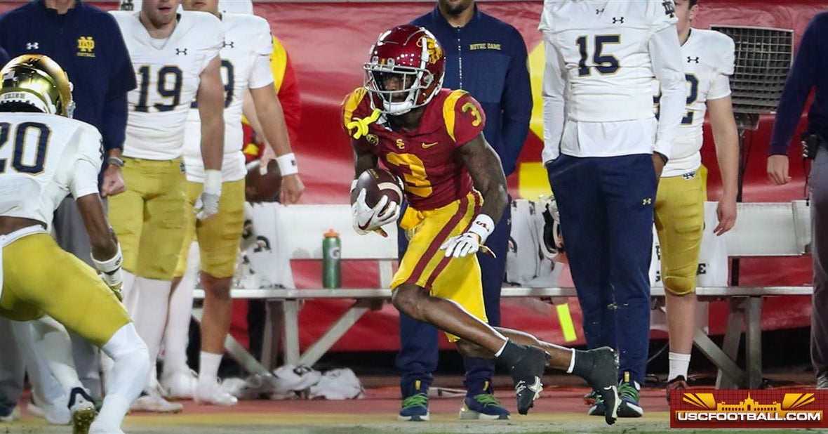 USC's Jordan Addison holds as a first-round pick in Daniel Jeremiah's ...