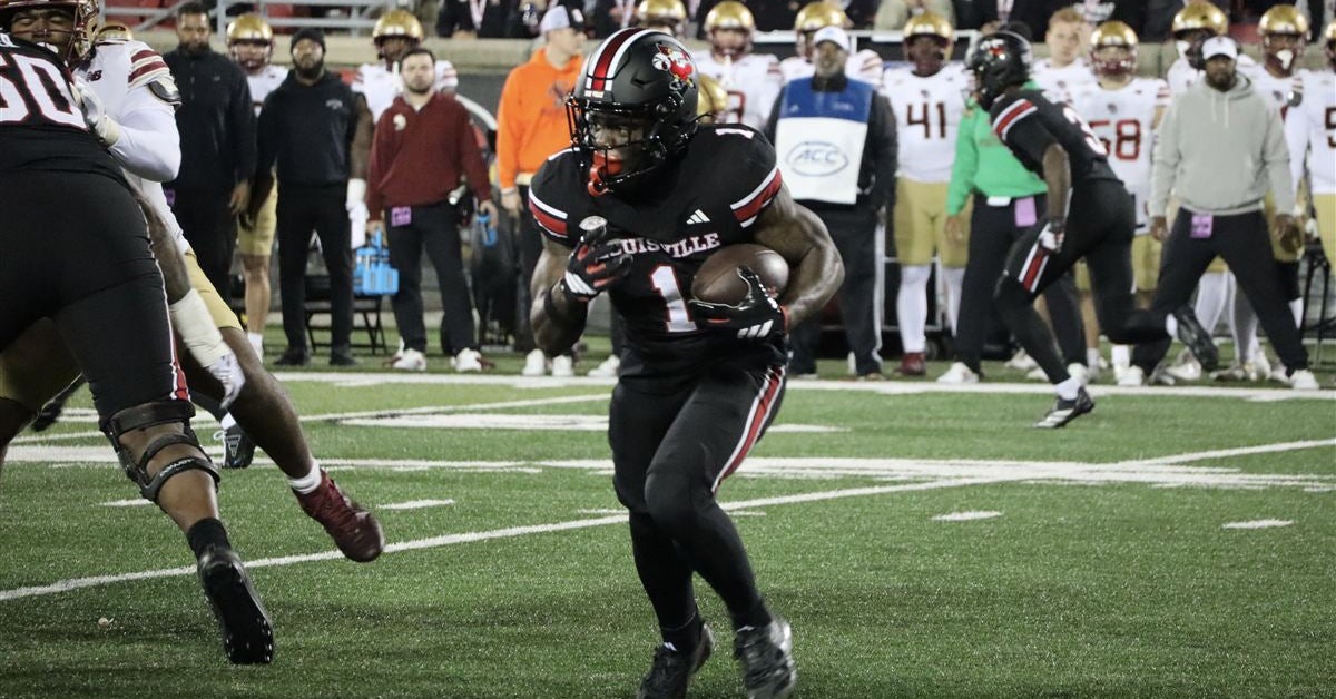 Louisville running back Isaac Brown 'out for a while' with leg injury