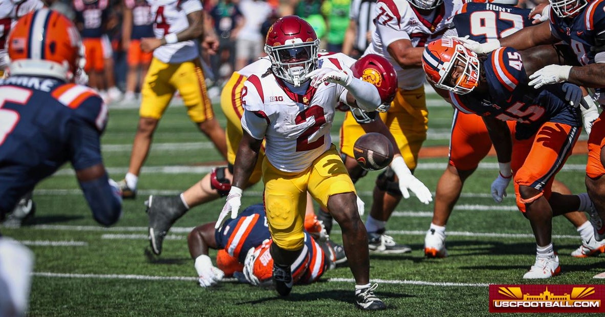 USC RB Waymond Jordan focused on ball security with No. 15 Michigan ahead