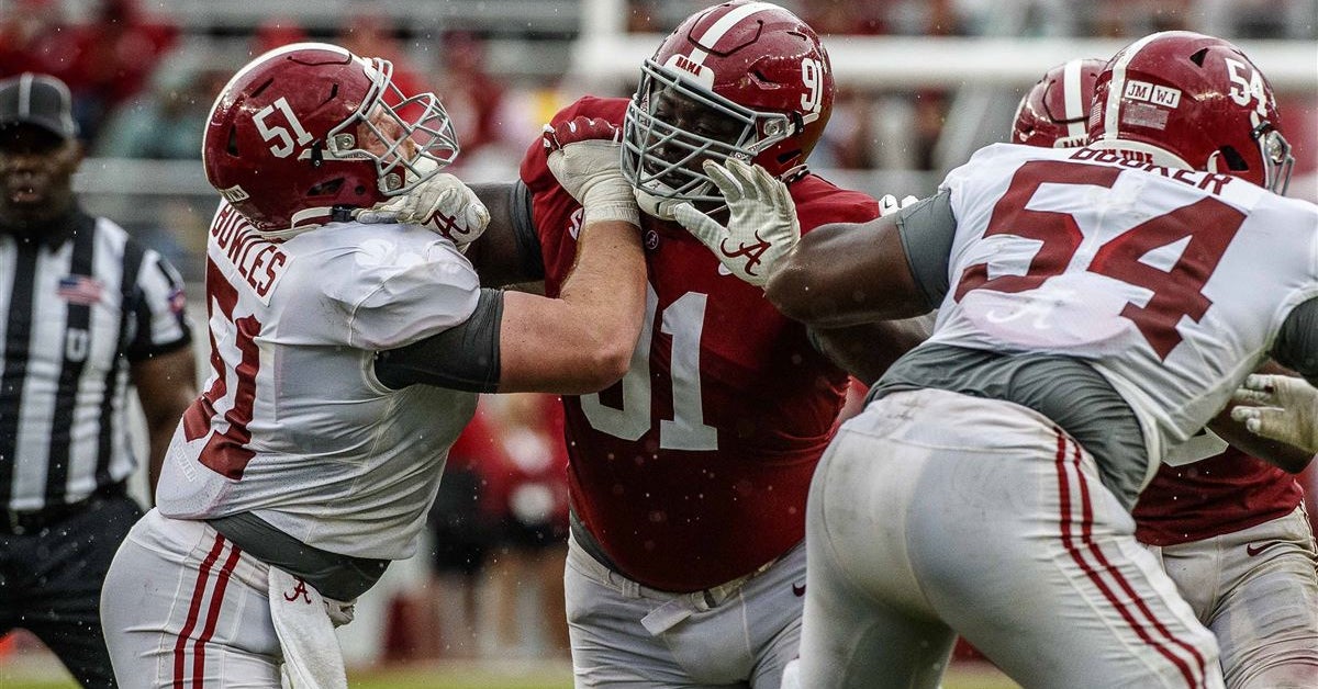 Strength of Alabama defensive line is in its numbers, Saban says