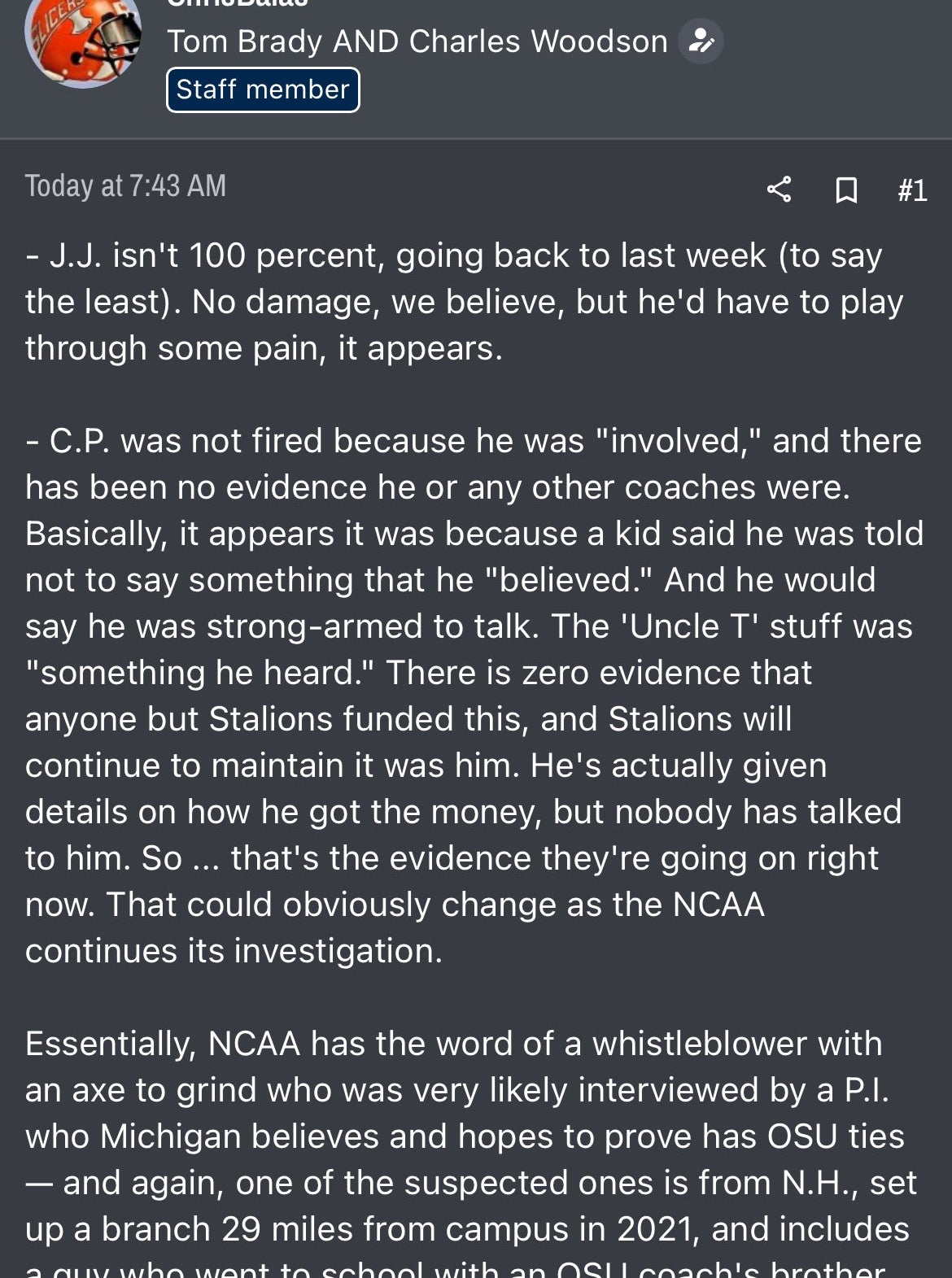 Chris Balas this am.