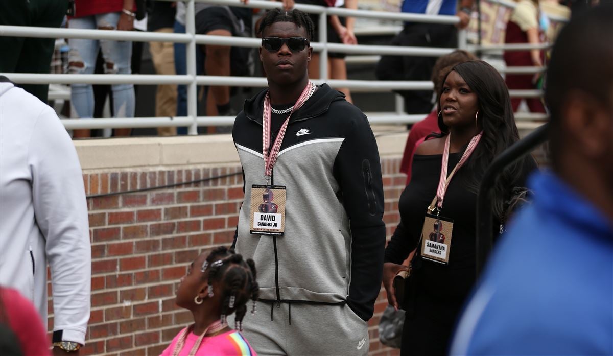 247Sports No. 1 2025 prospect David Sanders Jr. and his family have ...