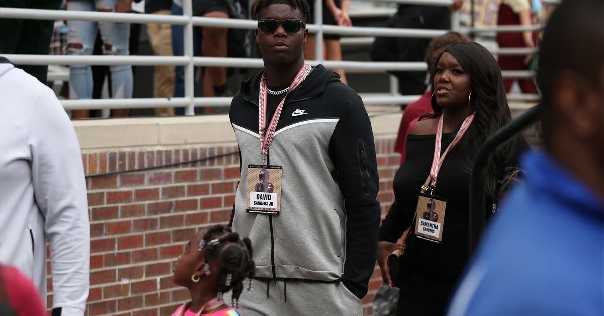 247Sports No. 1 2025 prospect David Sanders Jr. and his family have ...