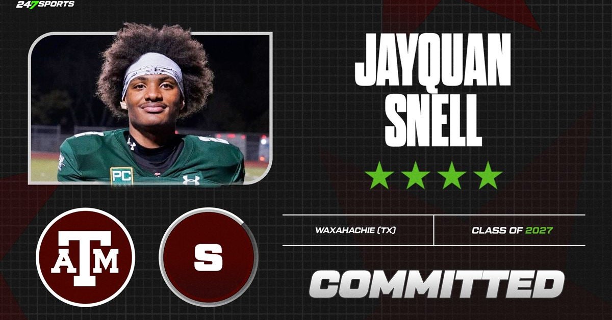 JayQuan Snell, No. 3 SAF in the 2027 class, commits to Texas A&M over ...
