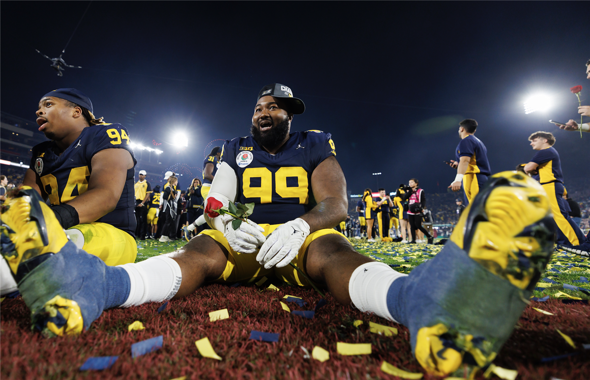 Michigan DL Cam Goode gets candid after Rose Bowl victory: 'We beat ...