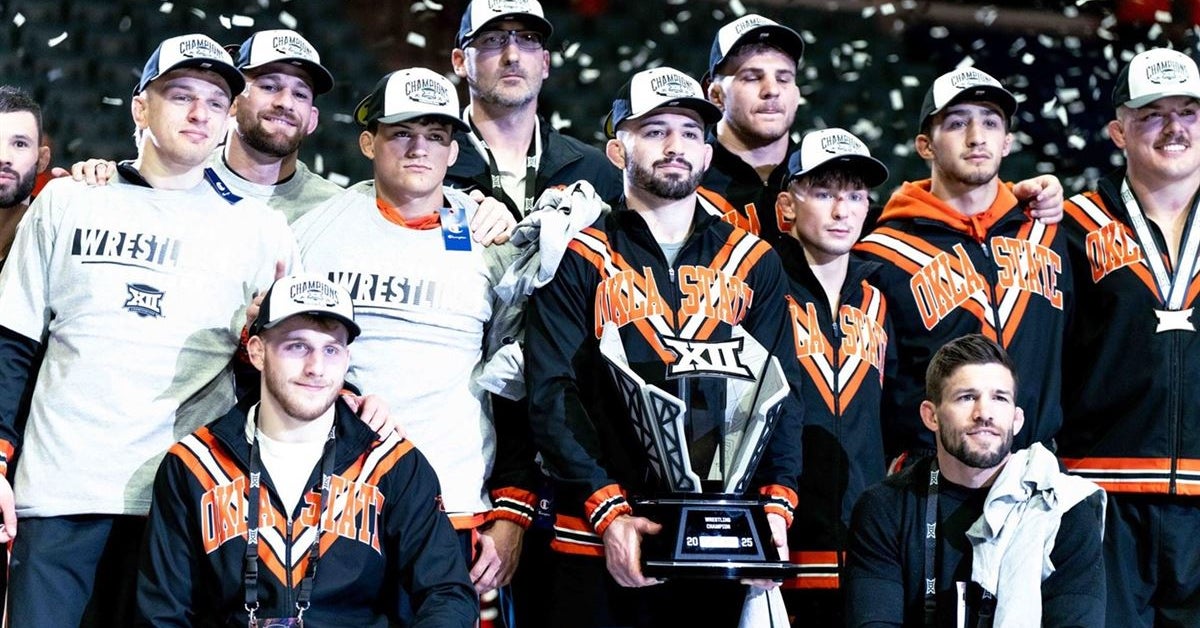 Heavyweight Wyatt Hendrickson, Oklahoma State wrestling win Big 12 ...