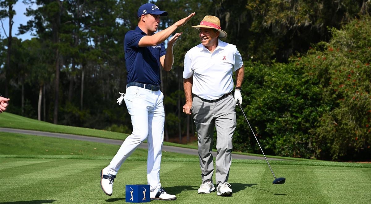 Justin Thomas emulates Nick Saban after PGA Championship victory, takes ... Justin Thomas emulates Nick Saban after PGA Championship victory, takes ...
