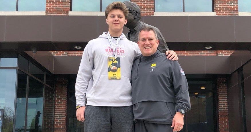 2021 Top30 OL Nolan Rucci raves about U-M visit
