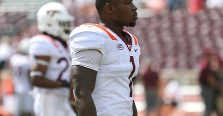 Virginia Tech DB Chamarri Conner receives a pre-Combine draft score