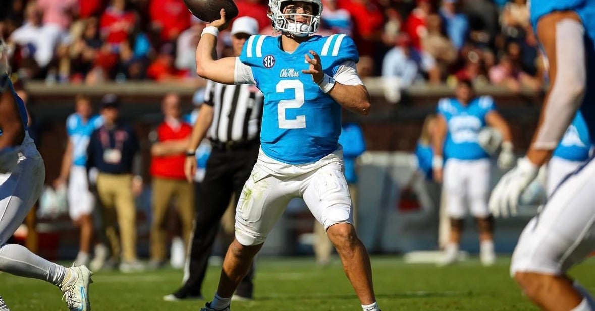 Ole Miss QB Jaxson Dart voted Semifinalist for Davey O'Brien Award