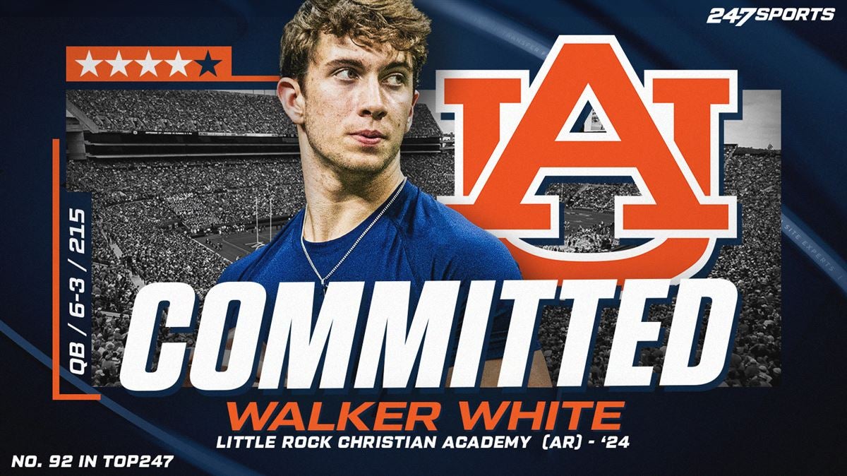 Top247 2024 QB Walker White commits to Auburn