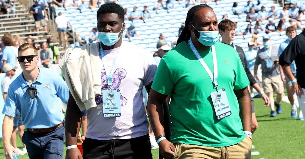 Four-Star OL Markee Anderson Receives Player Perspective During UNC ...