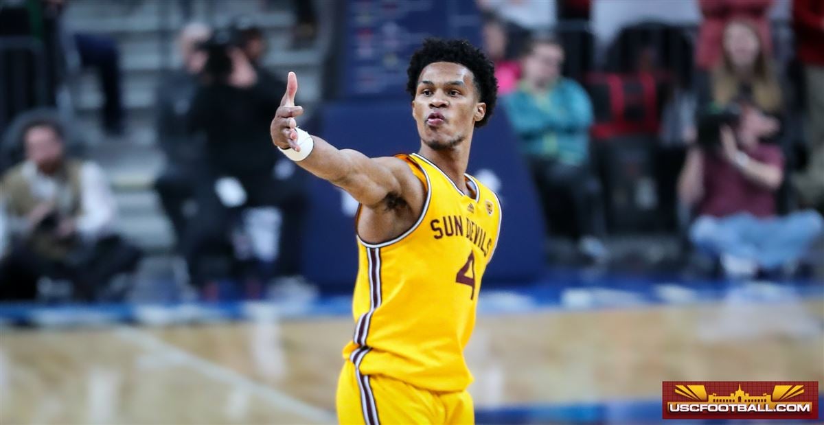 RECAP: Sun Devils shoot their way past Trojans in 77-72 win to advance ...