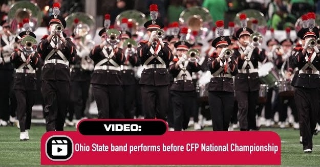 Watch: Ohio State pregame band program at CFP National Championship Game
