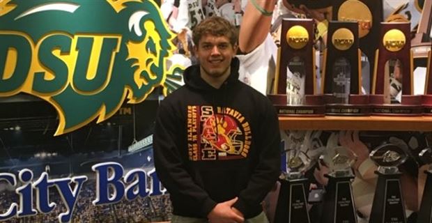 Illinois linebacker Luke Weerts gets the ball rolling for NDSU