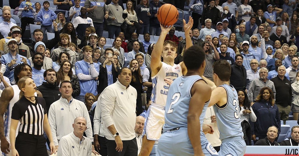 WATCH: UNC Walk-On Jackson Watkins Nails Wild Three to Secure Biscuit Deal