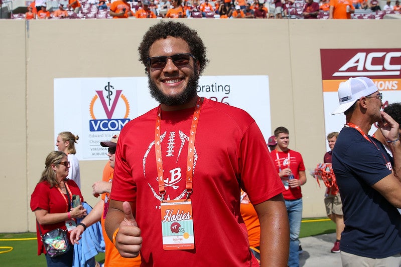 Local OL DJ Toliver spends the entire Saturday in Blacksburg