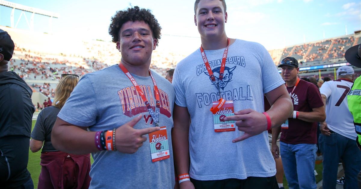 In-state 2025 OL Tyler Barrett has a "surreal" visit to Virginia Tech