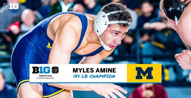 2022 Big Ten wrestling tournament: Myles Amine upsets Aaron Brooks ...