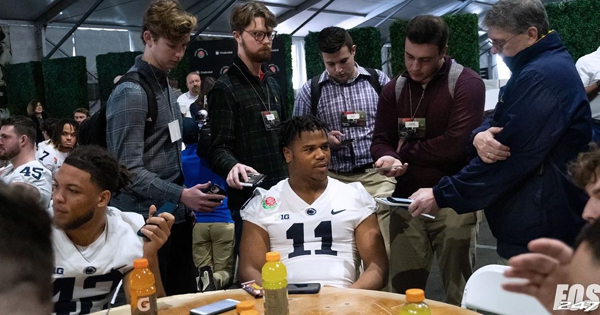 WATCH: Freshman All-American LB Abdul Carter makes Penn State press ...